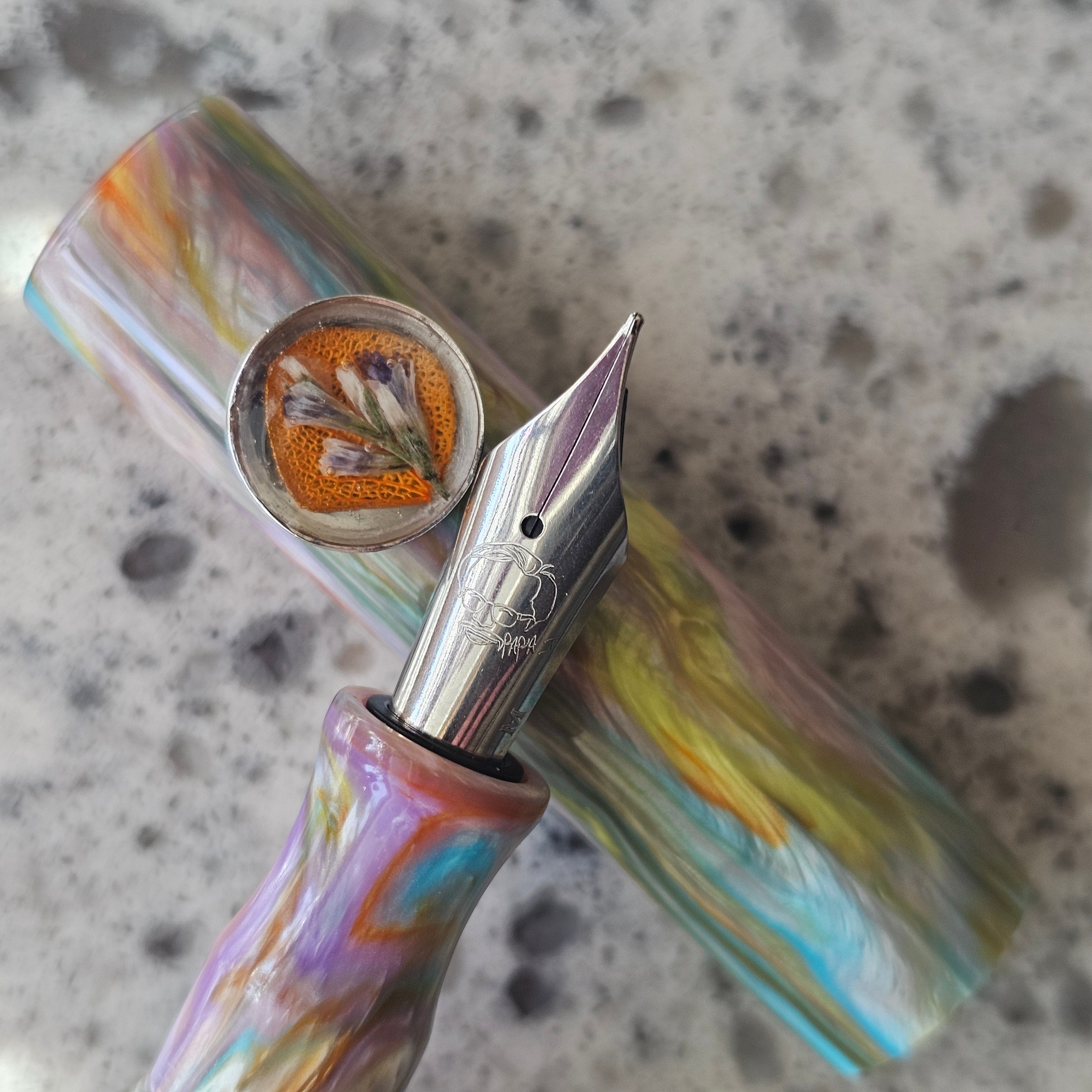 PM4.5 Floral Roll Stop Fountain Pen – Papa J Studio